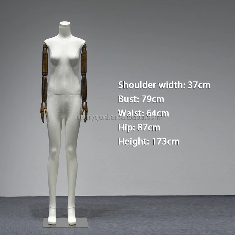 Wholesale Store Clothes Mannequin Women Flexible Arms Linen Full Body ...
