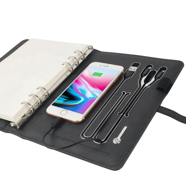 Wireless Charger Power Bank Notebook - Corporate Gift