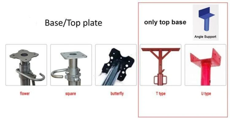 Adjustable Heavy Duty Galvanized Steel Props Light Duty Powder Coating ...