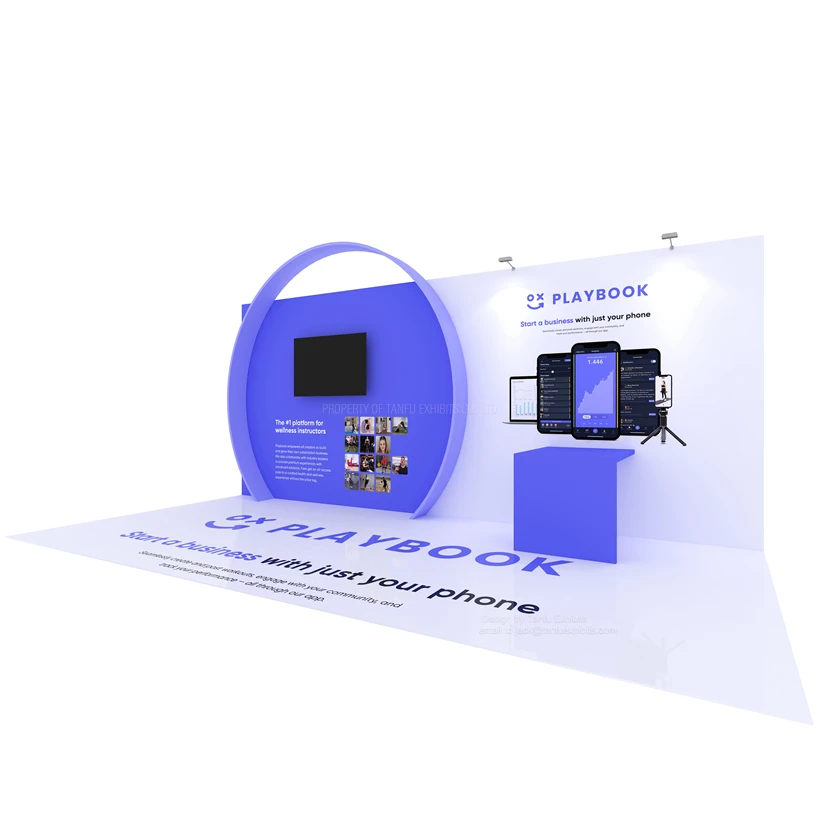 10x20 Custom Trade Show Booth Backdrop Stand by TANFU