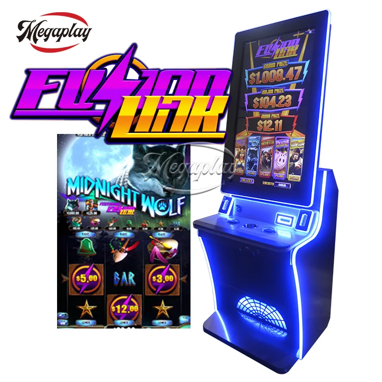 Fusion Link Game Machine Slot Banilla Skill Nudge Slot Game 43" Curved ...