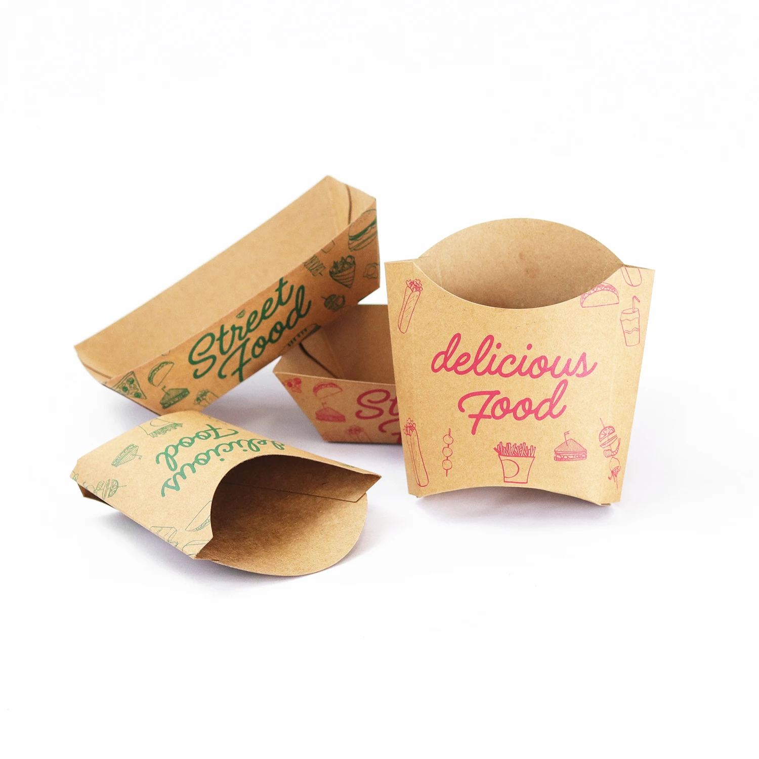 Kraft Paper Food Trays - Durable, Disposable & Customizable