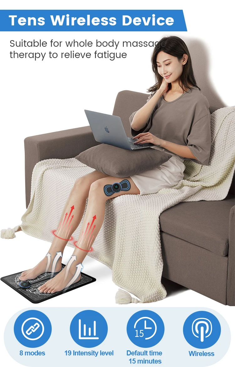 Customized Wireless Body Leg Muscle Stimulator Relieve Fatigue Machine ...