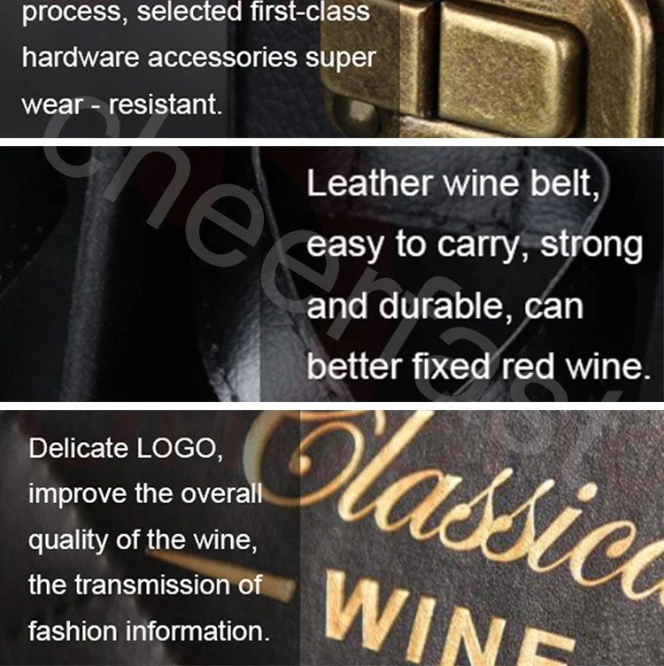 Custom Double Leatherette Wine Box - Easy to Carry & Store