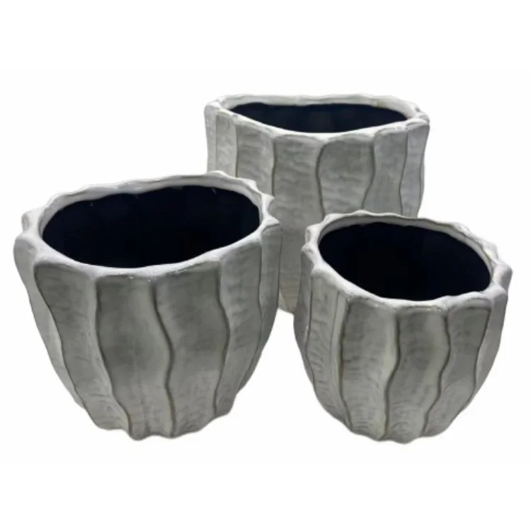 Customized Embossed 4-inch Rural Style Indoor Ceramic Flower Pot - Buy ...