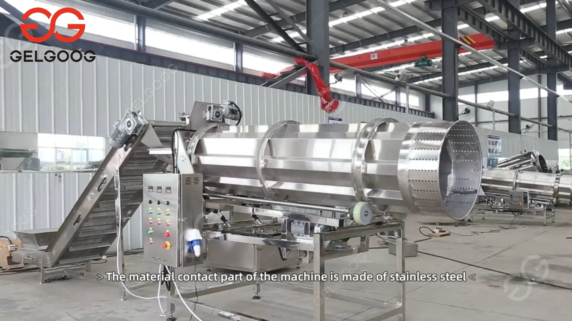 High Efficiently Automatic Sunflower Peanuts Roasting Machine Line ...
