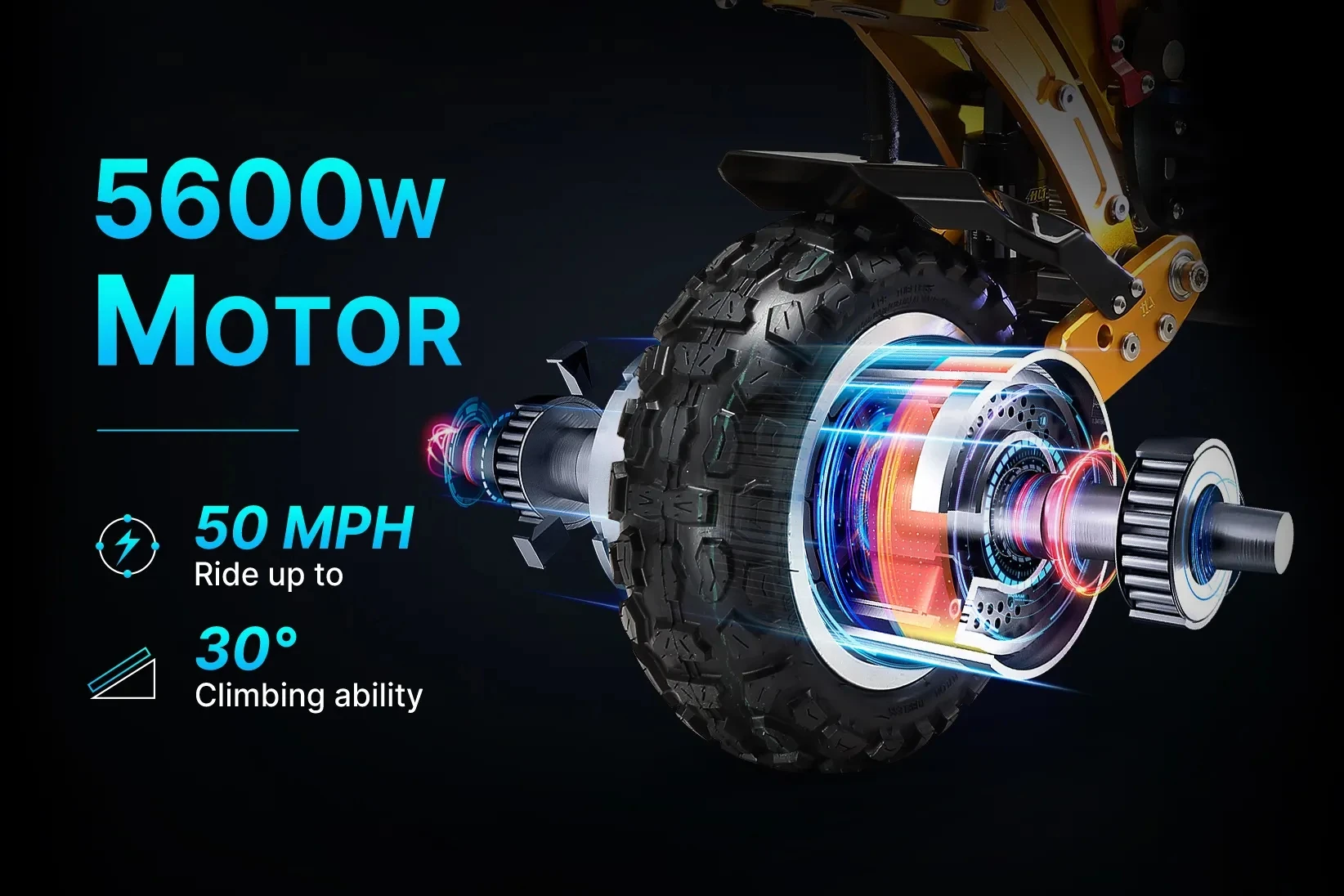 6000watt Dual Motor Escooter - Fast, Foldable, and Versatile