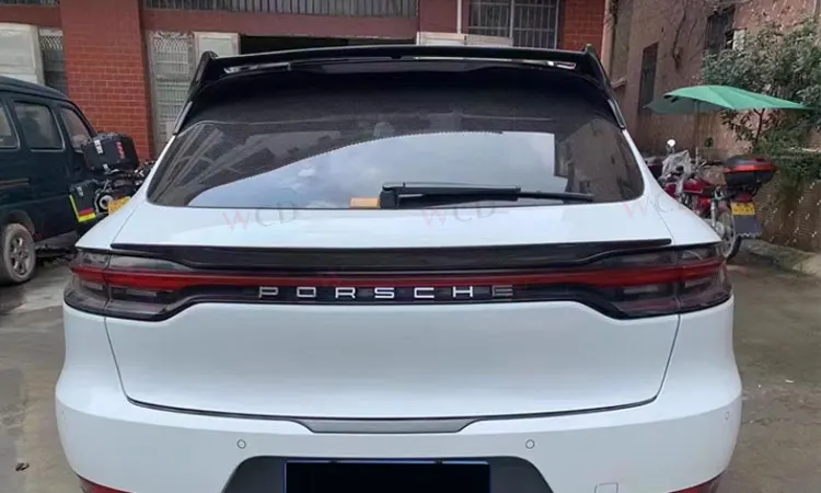 Carbon Fiber Rear Roof Spoiler for Porsche Macan Top Tail Wings Spoiler ...
