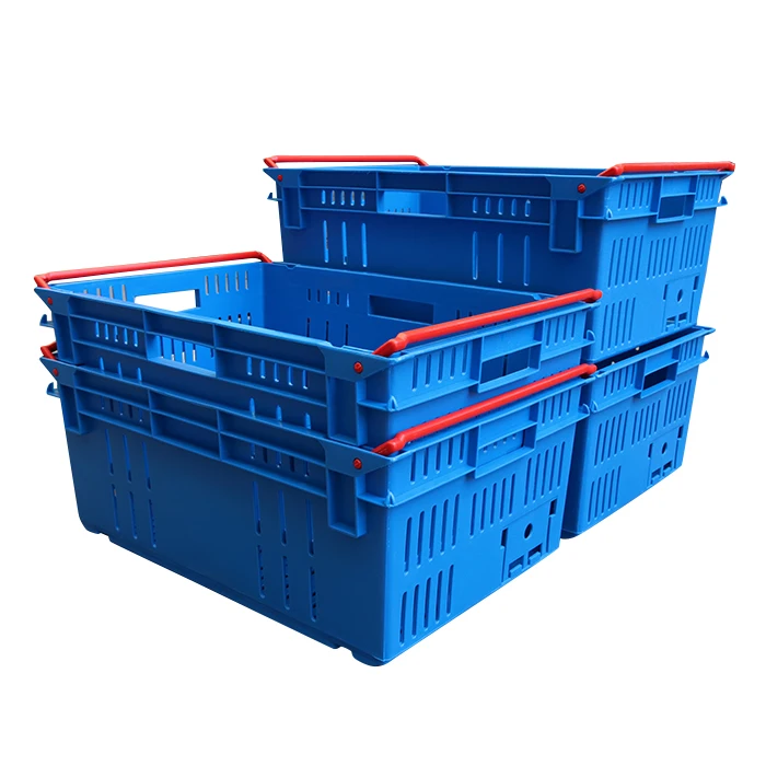 JOIN Plastic Ventilated Vegetable Crates - Stackable & Nestable