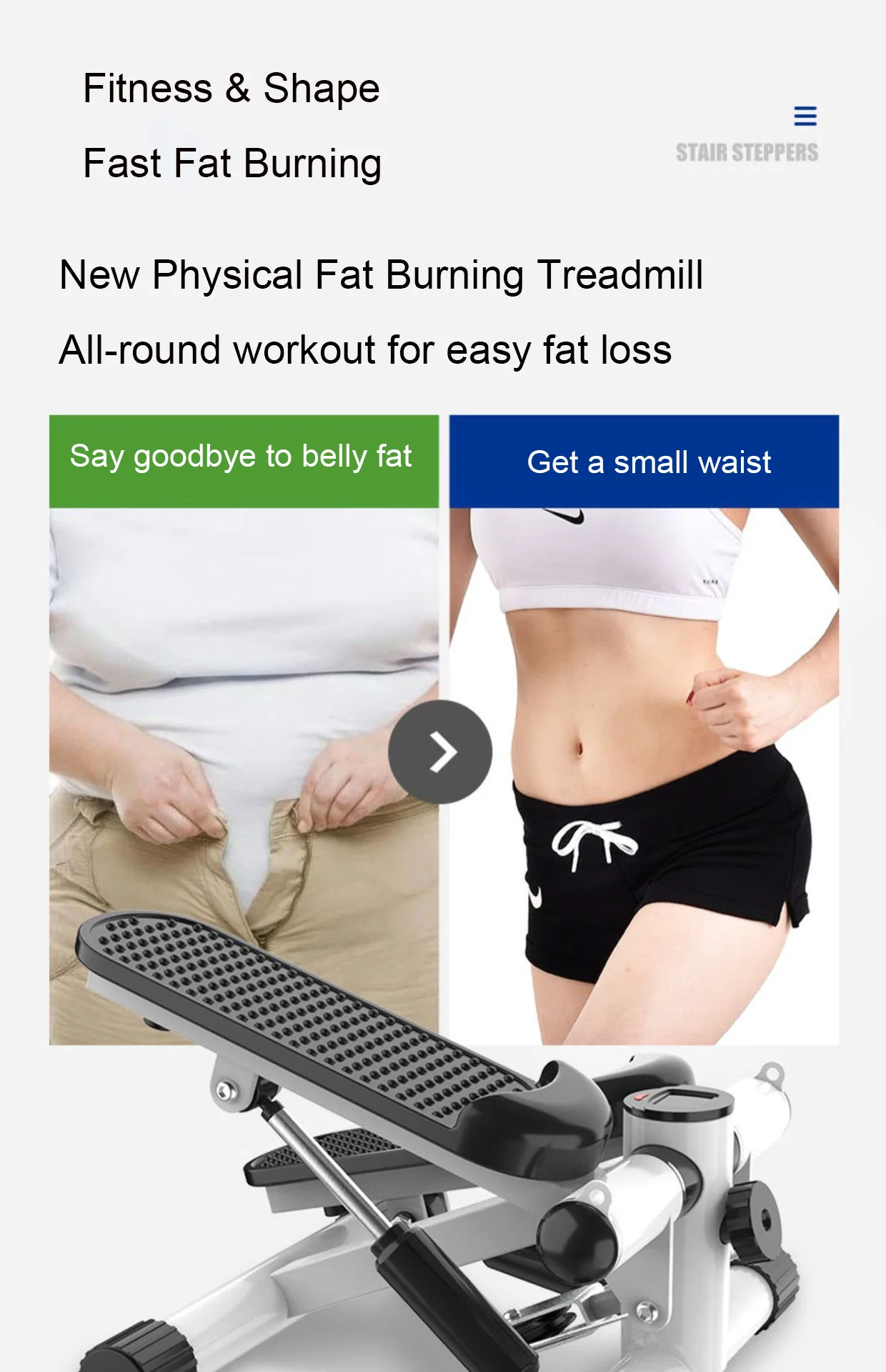 Stepper Exercise for Weight Loss - Home Fitness Equipment