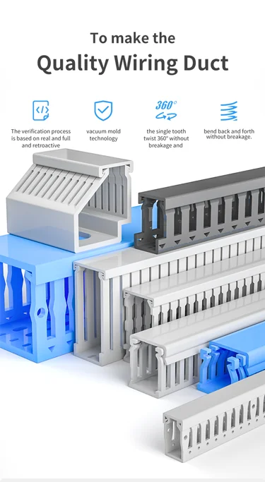 Wiring Duct Pvc Wiring Duct Electrical Ce Rohs Cable Tray Grey-white ...