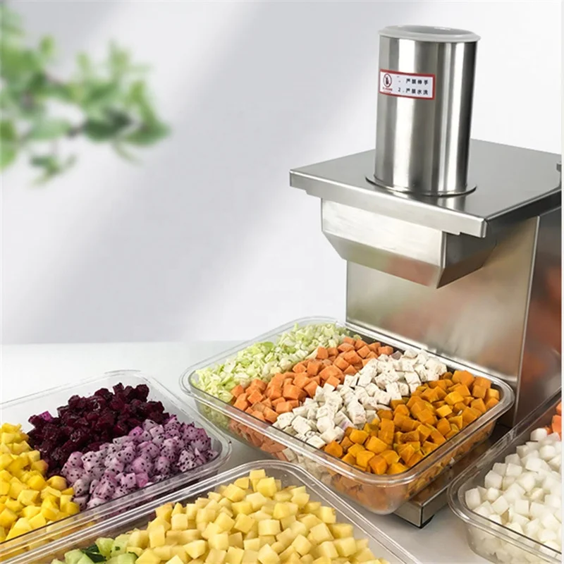 220v Electric Dicing Machine Commercial Automatic Carrot Potato Onion ...