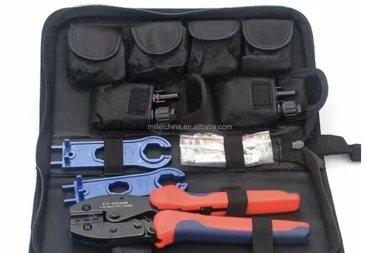 Millet Wire Clamp Crimping Tool Set Carbon Steel Plastic Molded Blue ...