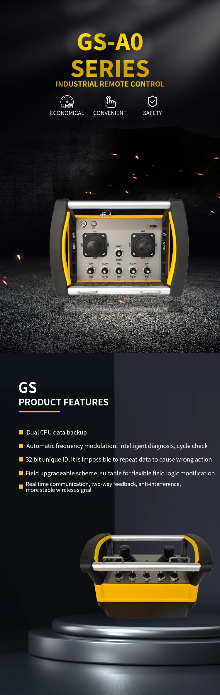 Customized Design Joystick Industrial Remote Control Radio Remote ...