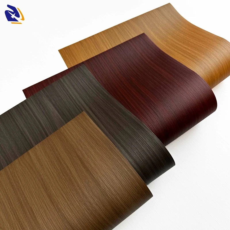 Modern Wooden Texture Pvc Decorative Film Roll Opaque Finish Wood Grain ...