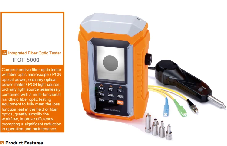 All-in-one Optical Power Meter Pon Light Source Fiber Optic Inspection ...