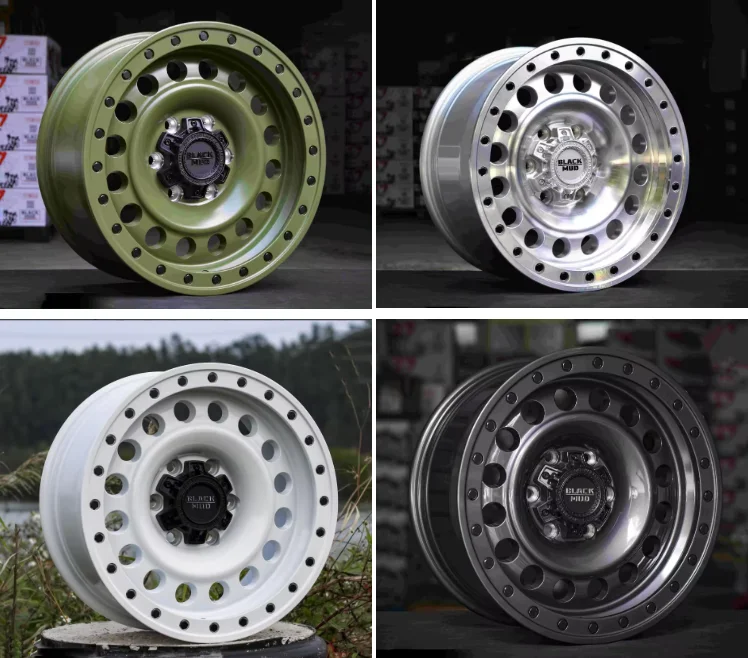 In Stock Retro Style 17*8.5 White Color Off-road Wheels 6*139.7 Forged ...