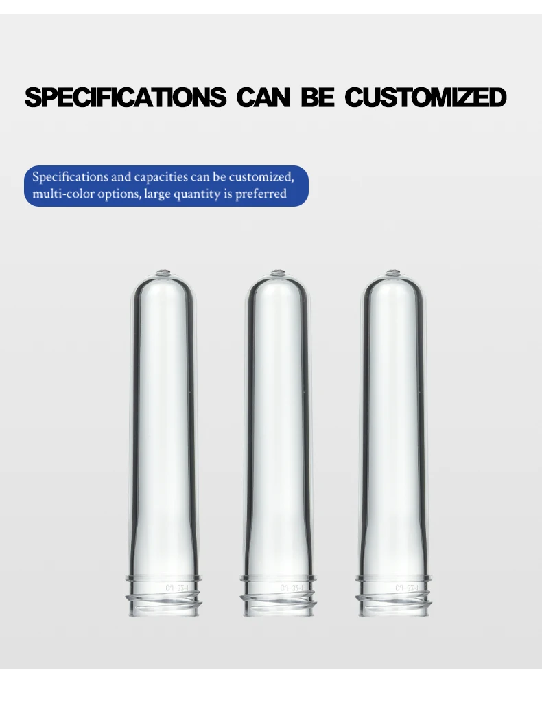 28mm 35 G Pet Preform Pcr Bottle Transparent Preform For Cosmetics ...