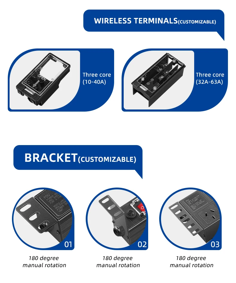 19 Inch Pdu Power Distribution Unit 6 Ways Italy Type Outlets Pdu Extension Sockets Buy Pdu