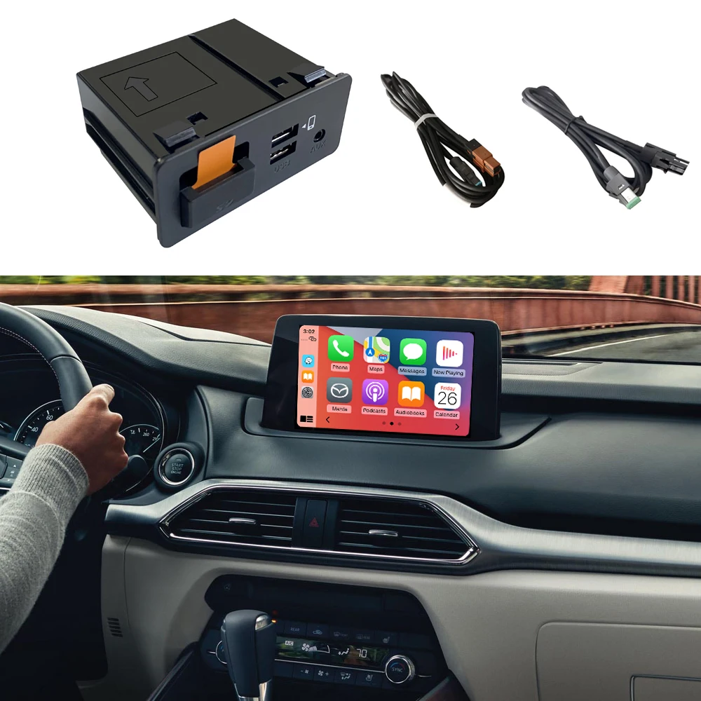 Road Top Wired Carplay Android Auto Retrofit Kit Fits Car Smart Ai Box 00008fz34 Carplay Decoder ...