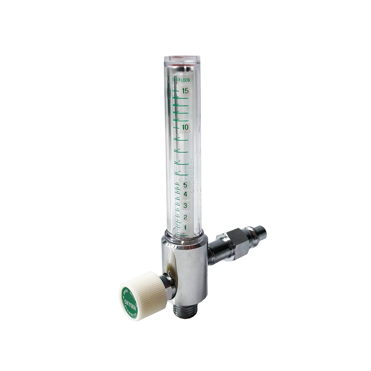 Flow 0-15l Medical Oxygen Flowmeter For Hospital Oxygen Wall Outlet ...