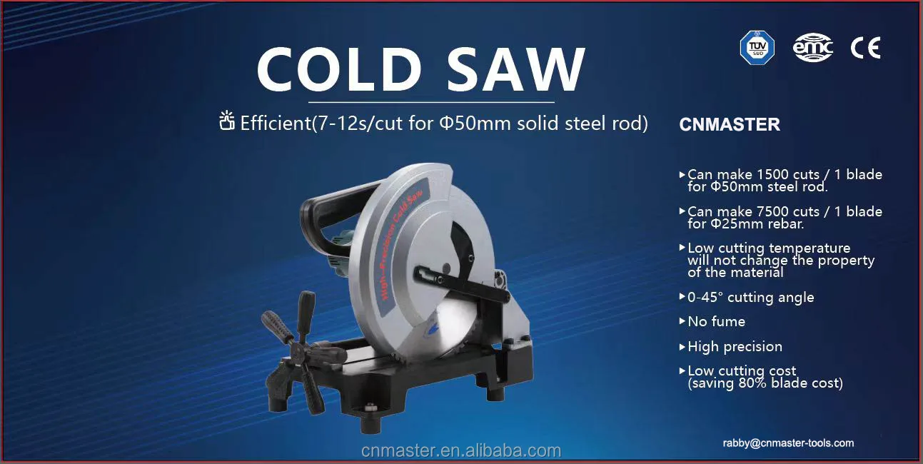 355mm Cold Metal Cut Saw - High Productivity & CE TUV Approved