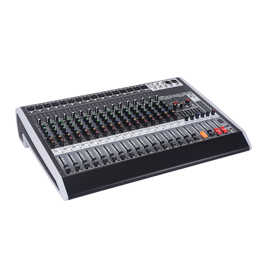 16 channel professional USB audio mixer with sound card for live show ...