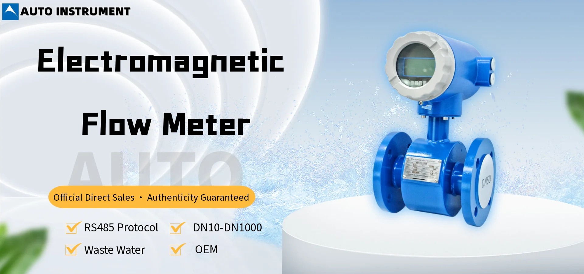 Cheap Inline Electromagnetic 2 Inch Water Flow Meter With 4-20mA, Pulse ...