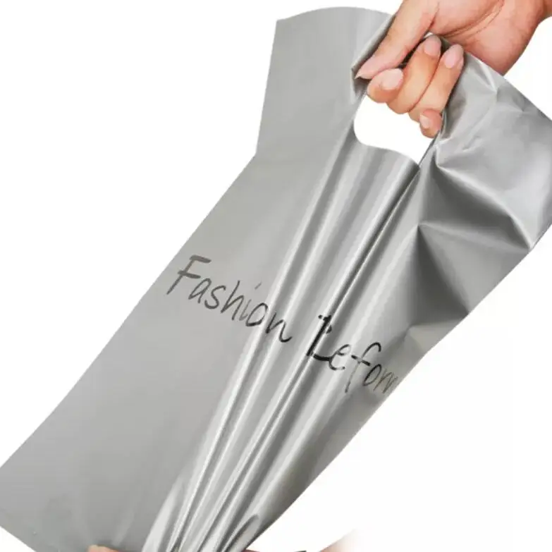 Custom Printed Own Logo Merchandise Die Cut Handle Matte Plastic Womens ...