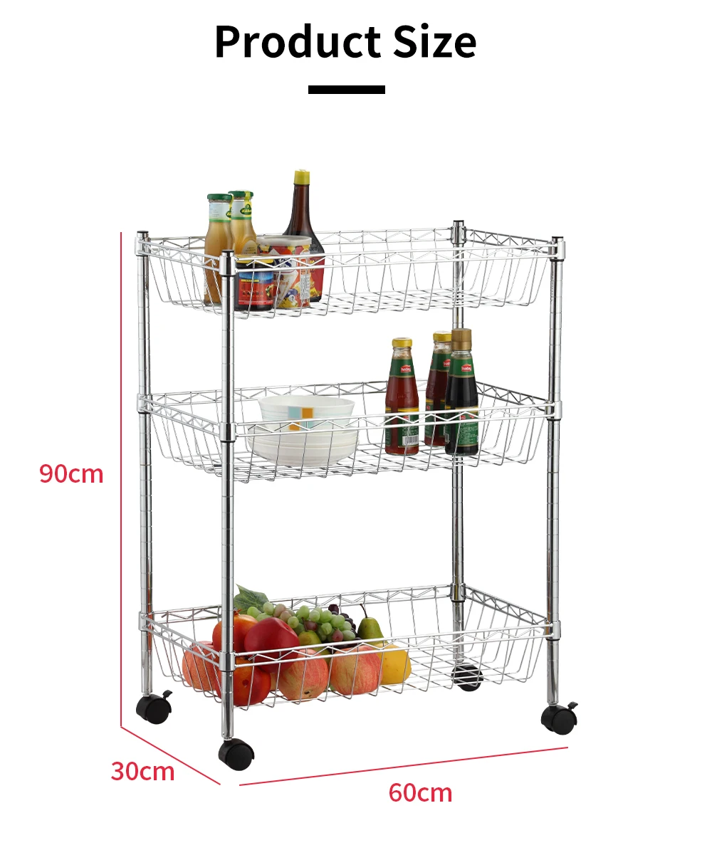 Wholesale 3 Tier Storage Rack Kitchen Storage Organizer Good Price ...