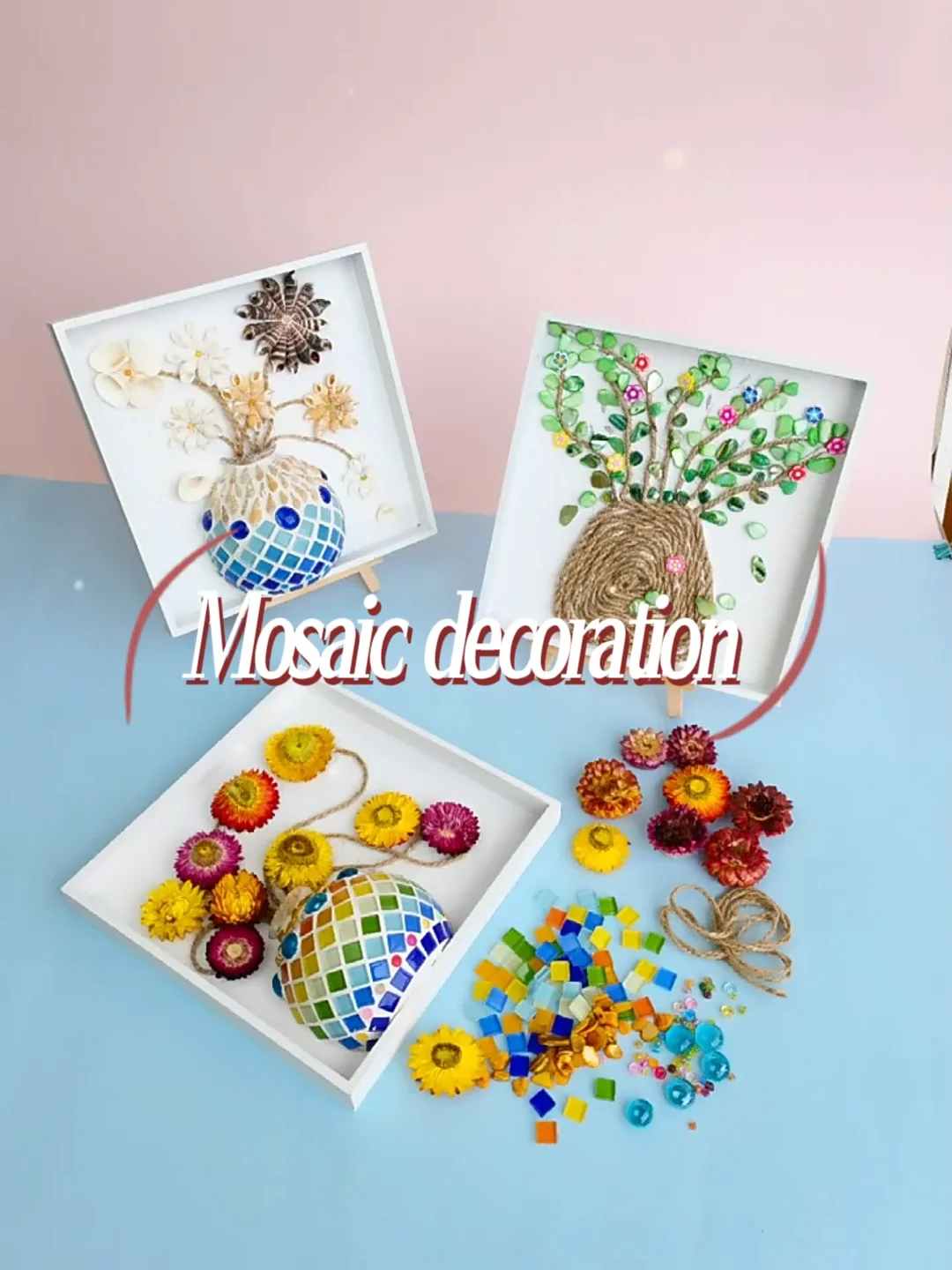 Mosaic Craft Kit Fun Diy Arts And Crafts Decor And Supplies For Kid ...