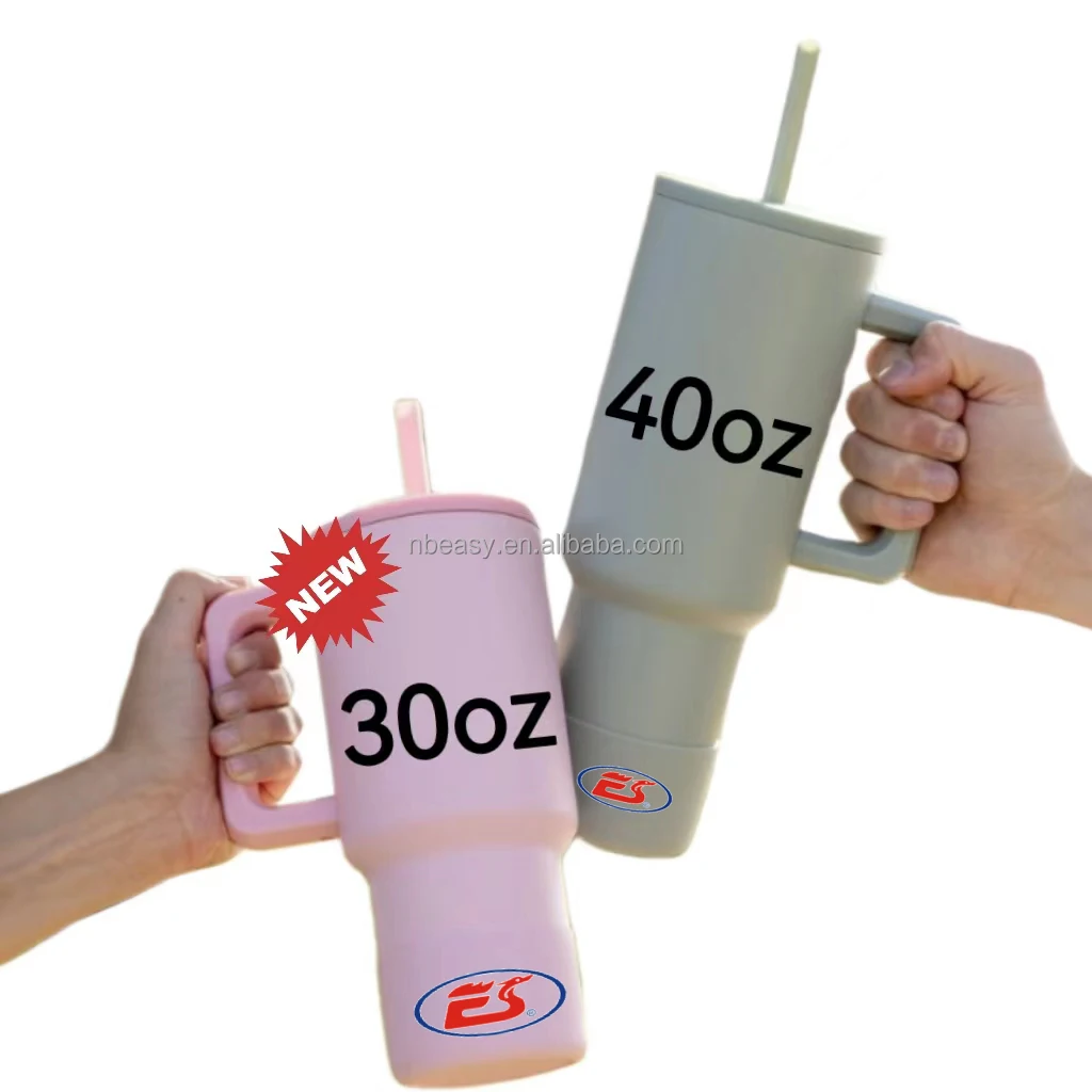 Simple Moderns 30oz 40oz Solid Color Coffee Cup Double Wall Travel Mug ...