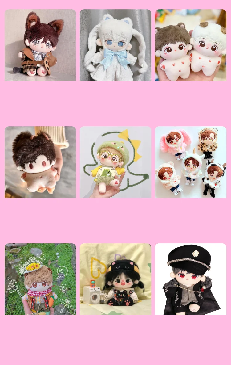 Oem 2024 Custom High Quality 20cm/10cm Kawaii Plushie Kawaii Character ...