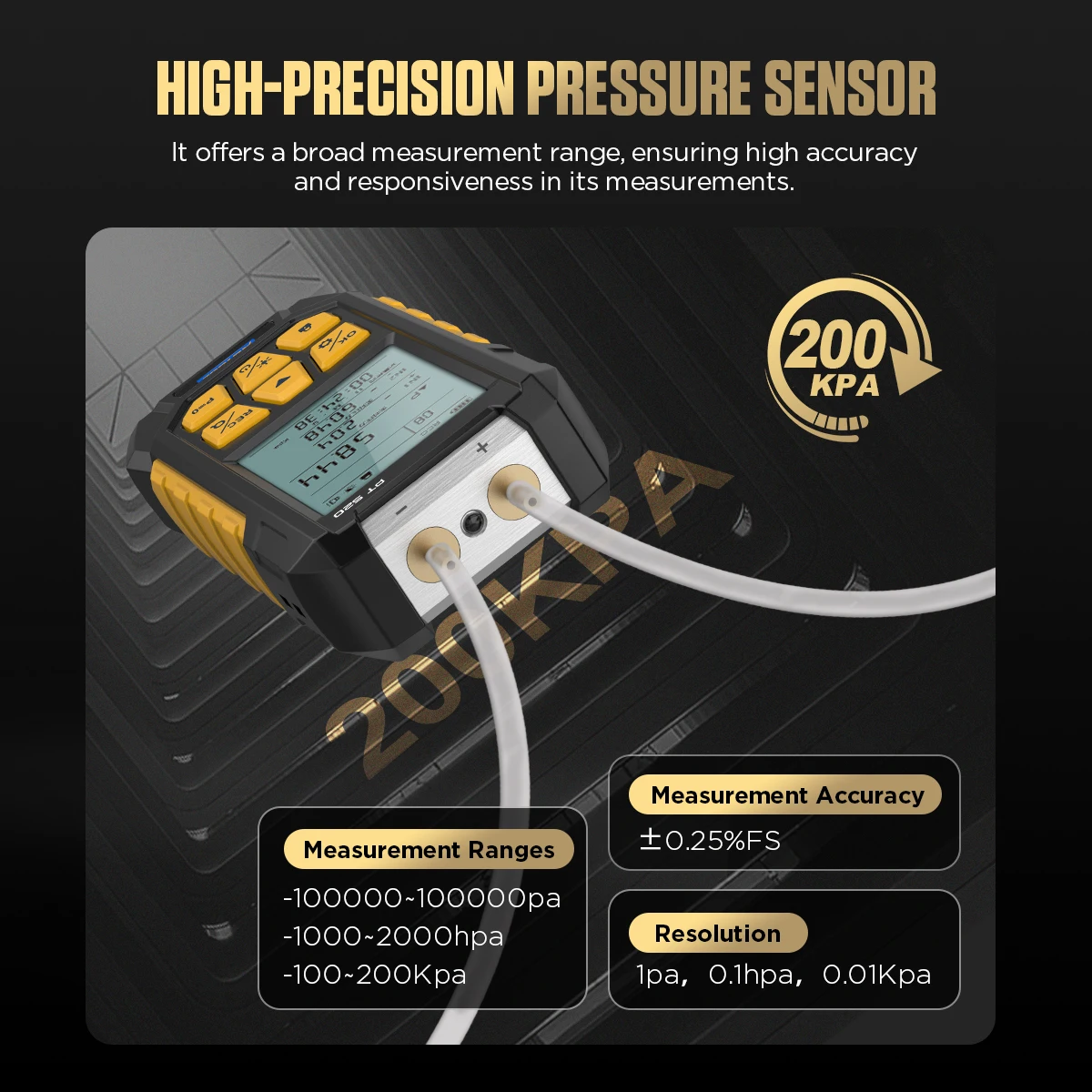 Autool Pt520 Manometer Test Gauge Digital Air Pressure Meter Digital ...