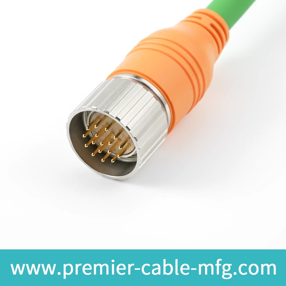 Servo Motor Encoder M23 Circular Connector Signal Feedback Cable Buy Servo Motor Encoder M23