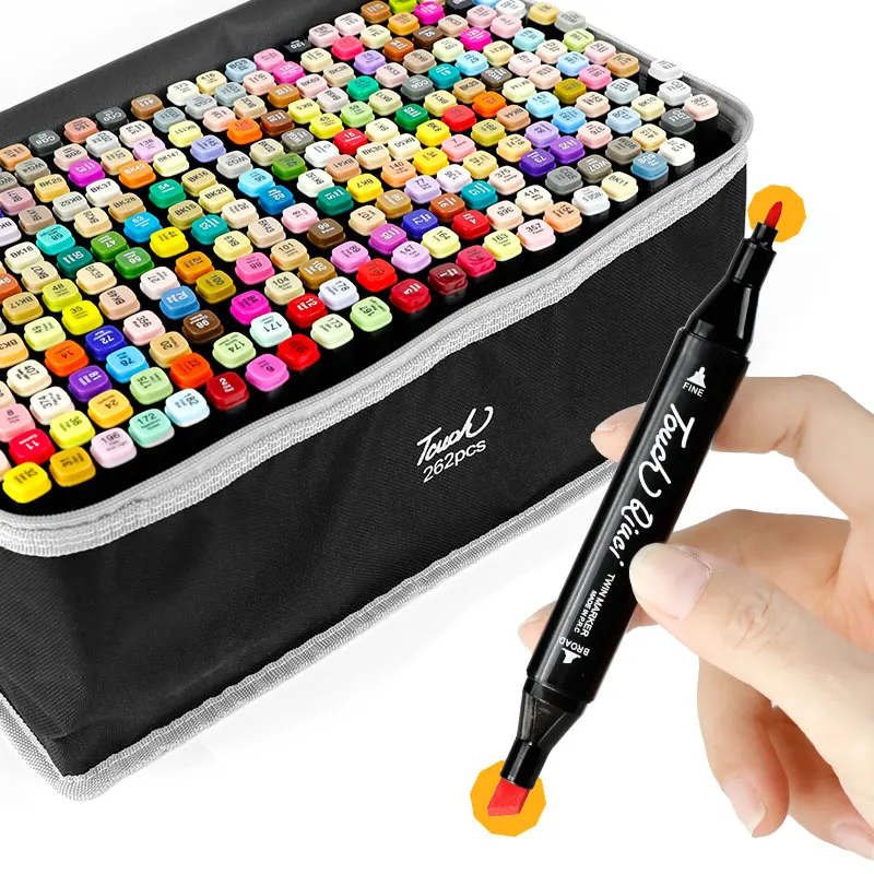 Marcadores Oem 60 80 168 262 Double Point Color Art Marker Dual Head ...
