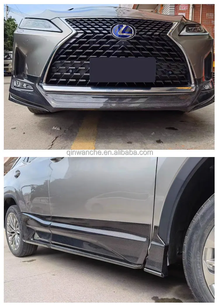 Car Accessories Carbon Fiber Front lip Rear lip Side skirts For Lexus ...
