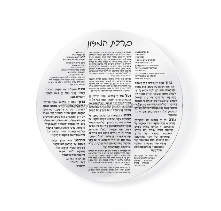 Lucite Acrylic Bencher Set with 8 Benchers Base for Judaica Gifts ...