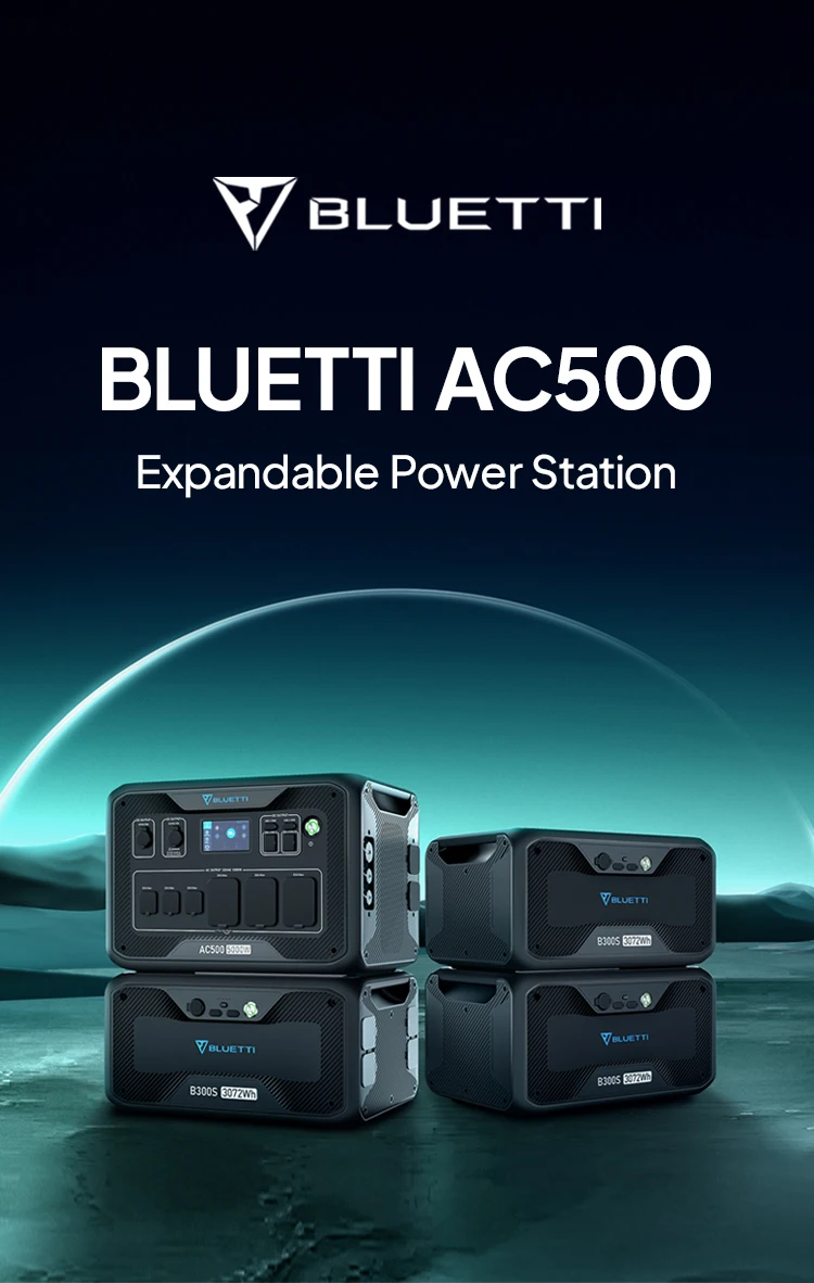 BLUETTI Off-Grid Home Storage System Lithium Ion Battery Split Type Can ...