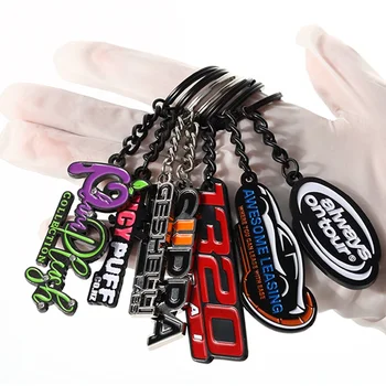 Factory Wholesale Custom Metal Key Chain 2d 3d Company Logo Letter ...