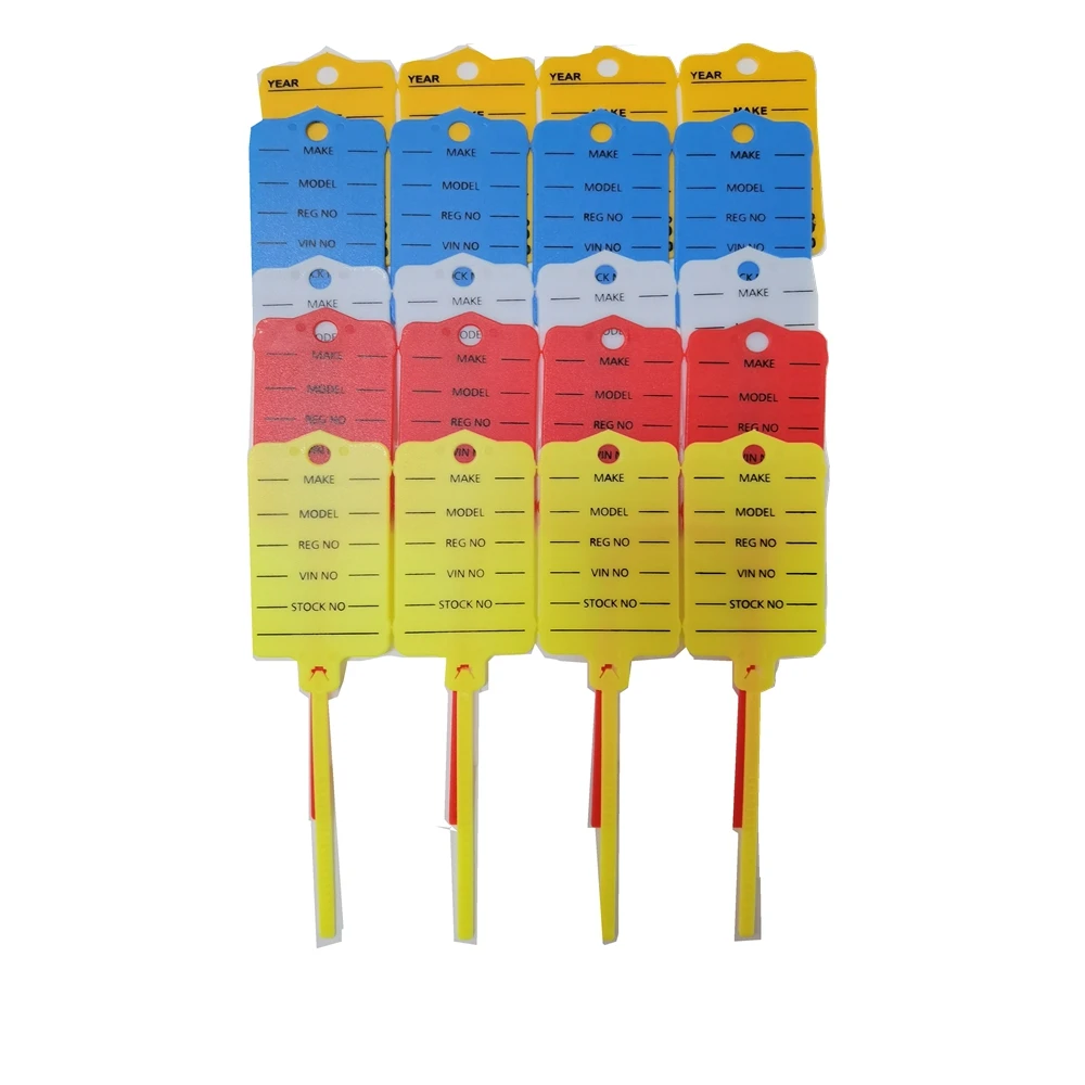 PP Plastic Auto Workshop Car Key Tags - Durable & Customizable