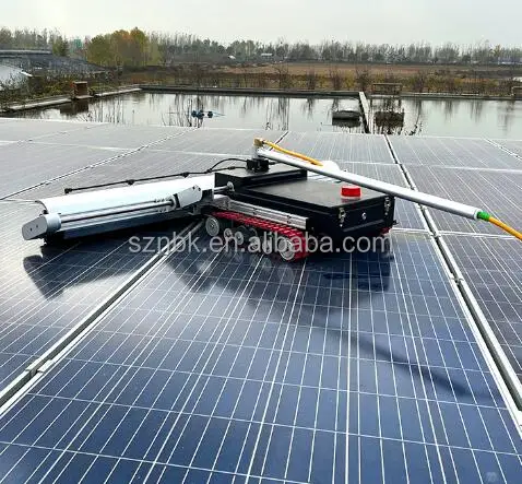 Pv Solar Cleaning Robot Automatic Solar Module Cleaning Machine With ...