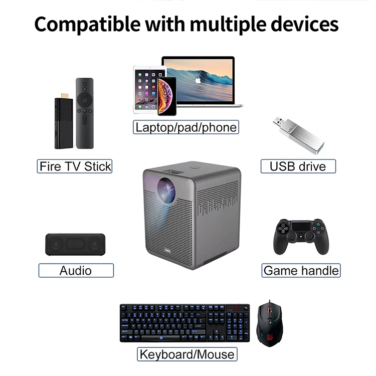 Topleo YG300 Android Projector - Portable 4K Home Theater