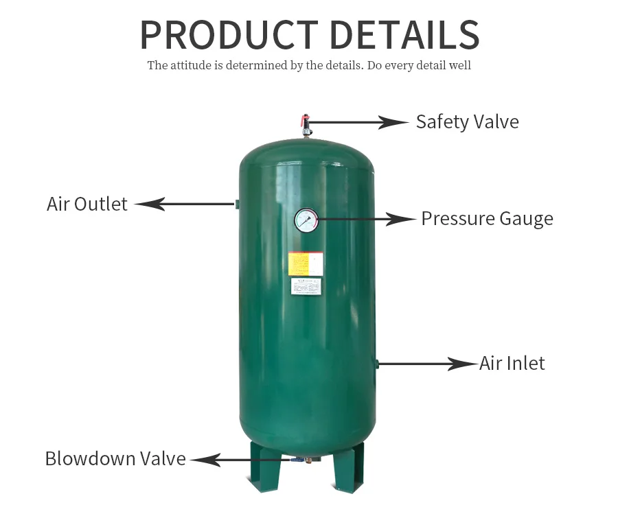 Factory Customized Industrial Equipment - High Quality Air Tanks