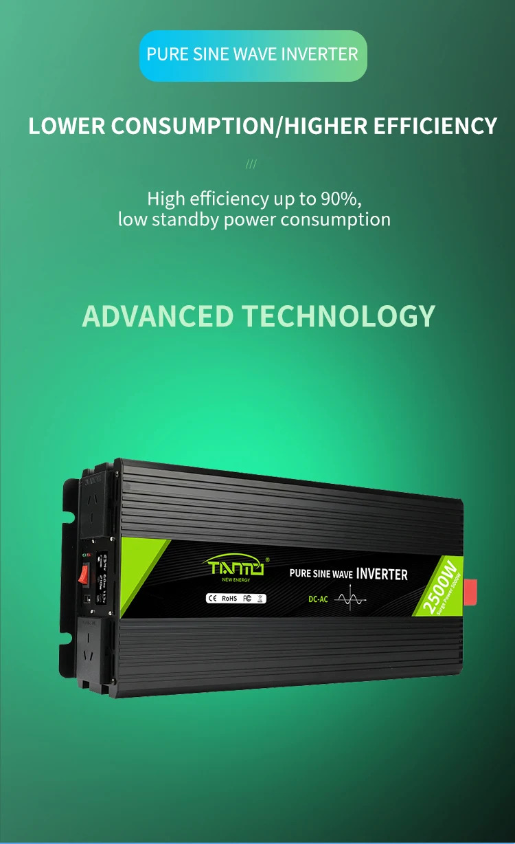 Tianmo Off Grid Inverter 2500W DC12V 24V 48V to AC220V 230V 240V 110V ...