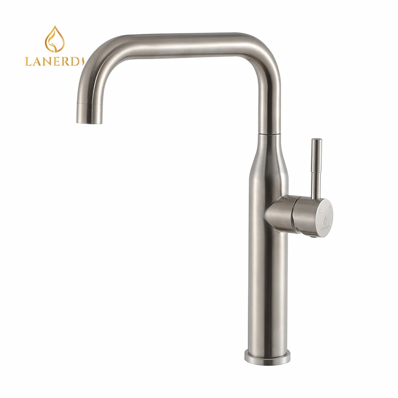 Vessel Stainless Steel 304 Inox Bathroom Washbasin Basin Faucet - Buy ...