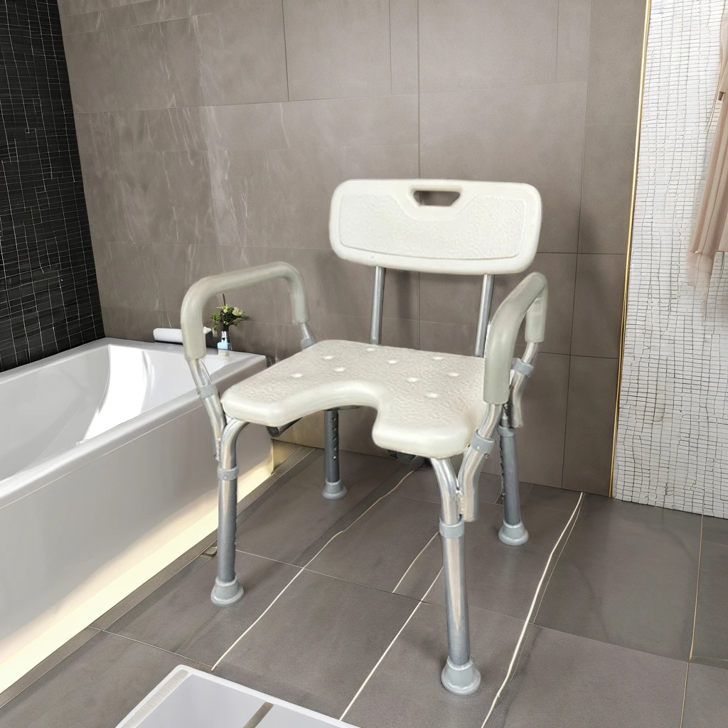 U-Shaped Disabled Shower Stool Seat for Elderly Hospital Shower Chair ...