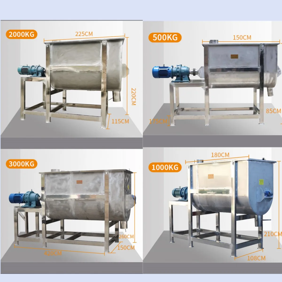 Ribbon Blender Powder Mixer - High Efficiency & Energy Saving