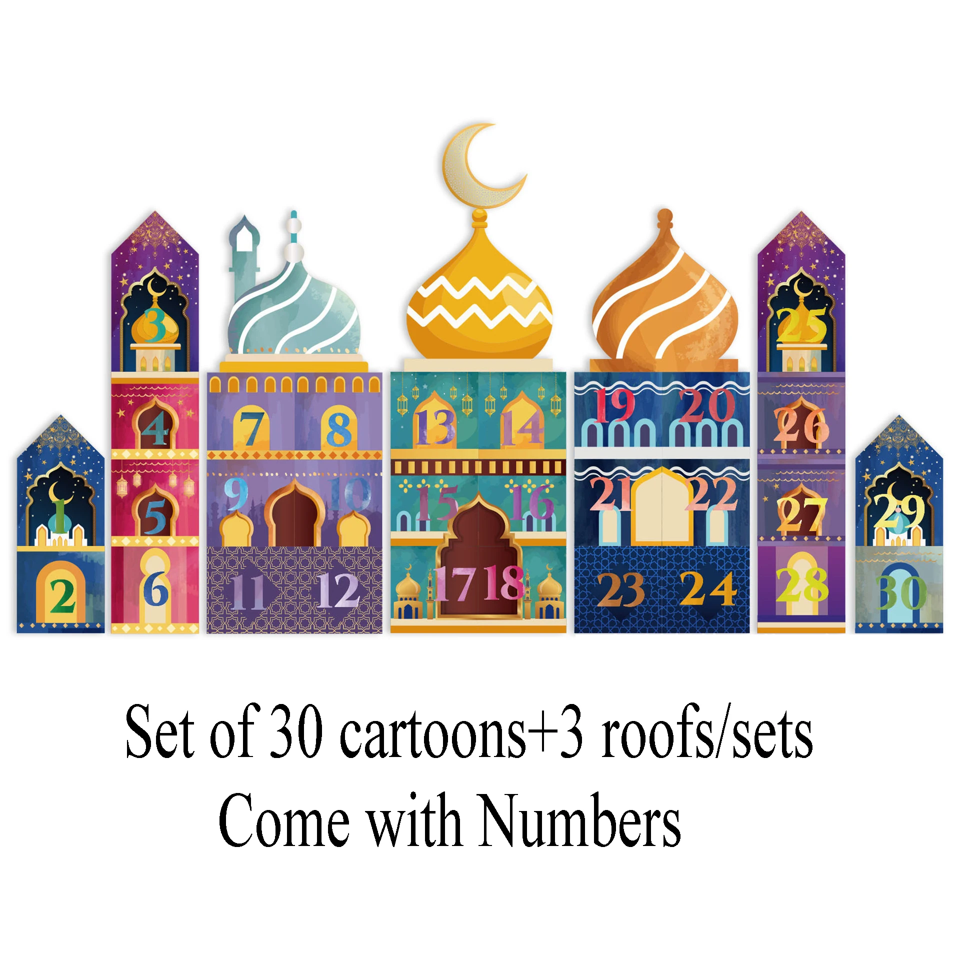 2024 Diy 30pcs Ramadan Gift Boxes Sets Eid Mubarak Gift Boxes ...