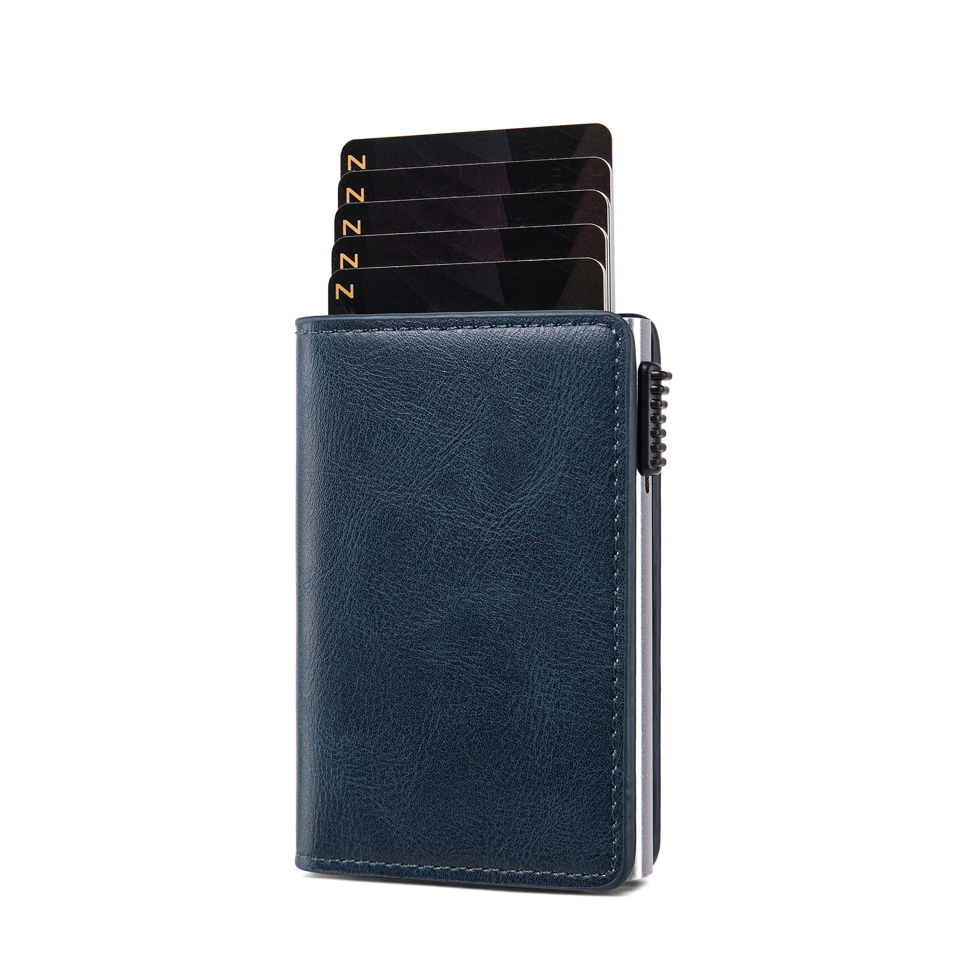 New Pop Up Quick Card Access Rfid Blocking Minimalist Pu Leather ...